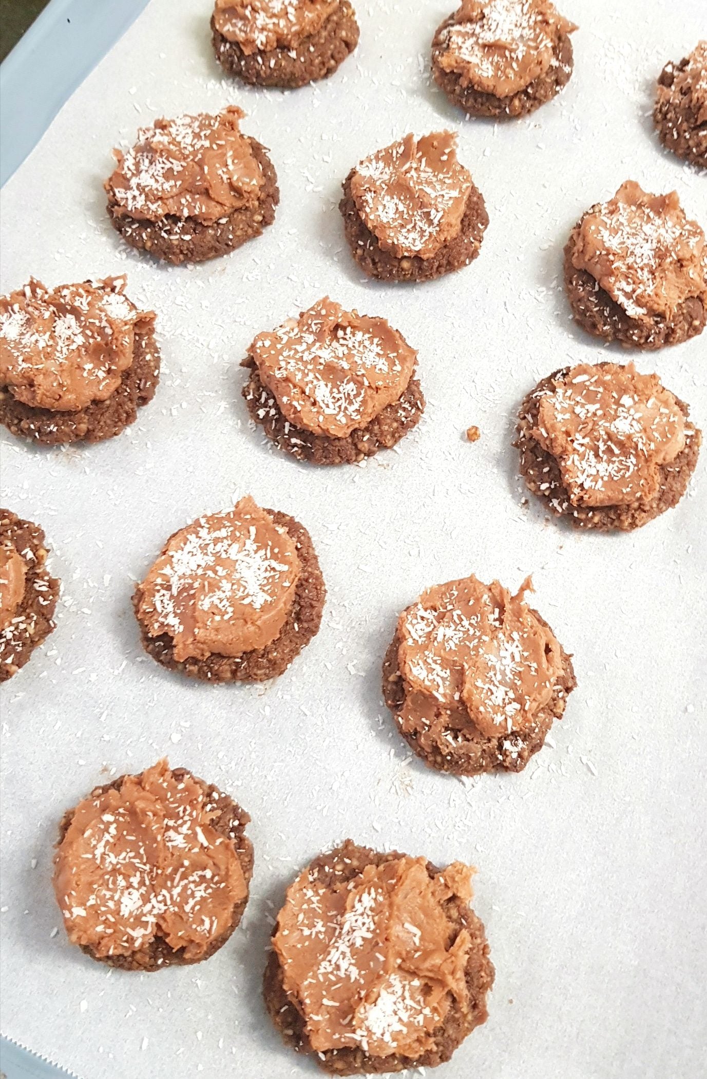 Raw frosted biscuits